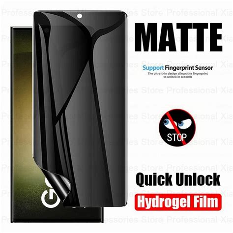 Anti Spy Hydrogel Film For Samsung S Ultra S S Plus Matte Privacy