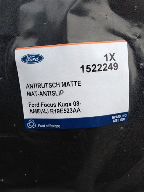 1522249 Обш груз отд Ford Запчасти на Drive2