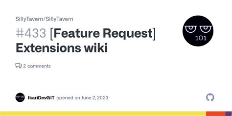 Feature Request Extensions Wiki Issue Sillytavern