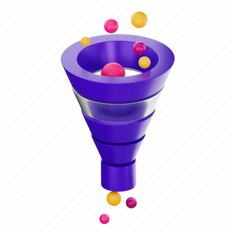 Funnel Chart 3d Chart Data Analytics Statistics Analysis 3d Illustration Download On