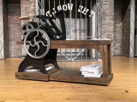 Newsies Set The Stage Atlanta Newsies Scene Design Set Design Theatre