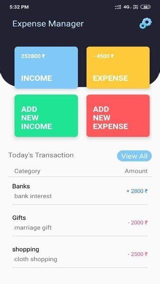 Income And Expense Manager Android App Source Code By Np Codester