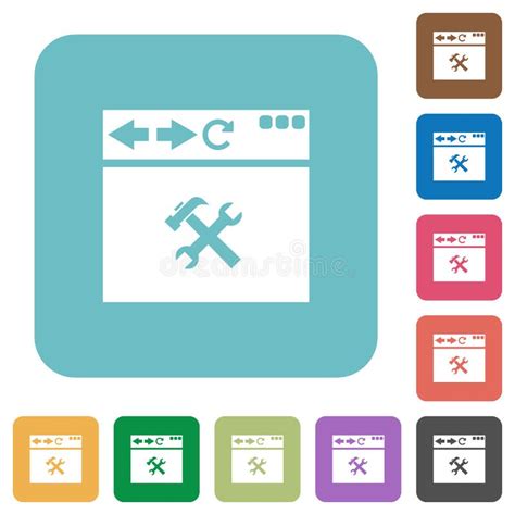 Web Browser Tools Icon Stock Vector Illustration Of Frame 34614113