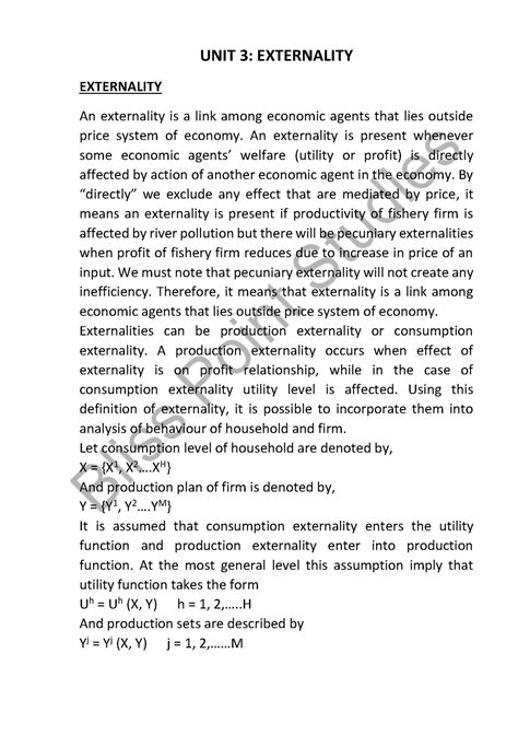 Unit 3 Externality Baheconomics Unit 3 Externality