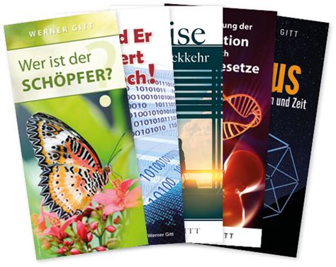 Werner Gitt Traktatmusterpaket Missionswerk Bruderhand