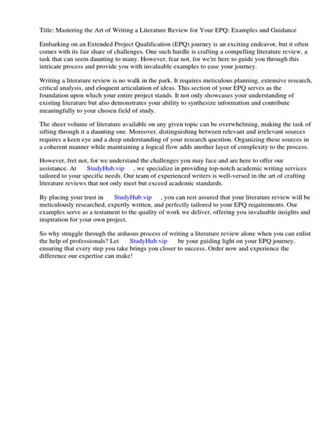 Epq Literature Review Examples Pdf Information Jet Engine