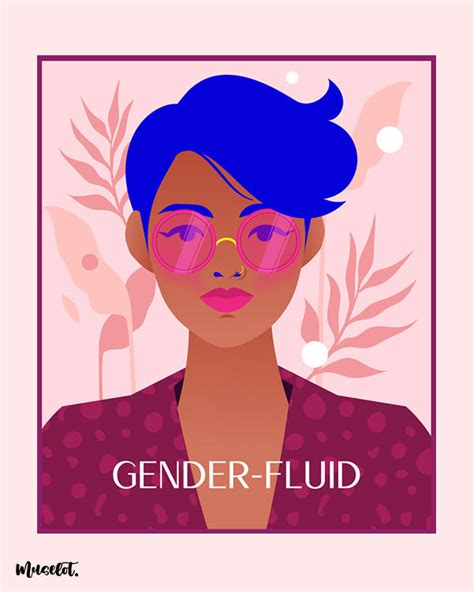 Gender Fluid Modern Art Posters For Lgbtq Pride Community Muselot