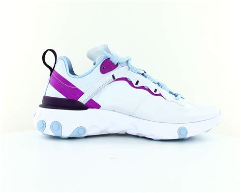Nike React Element 55 Gris Bleu Ciel Violet Bq2728 008