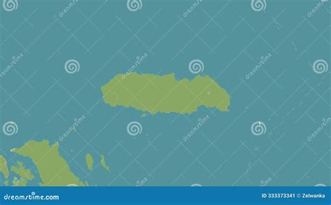 Pulau Pini Indonesia Highlighted And Labelled Bilevel Royalty Free Stock Image