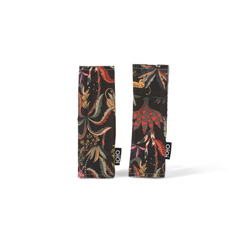 Stroller Strap Cover Set Jungle Black White Bubsmamy