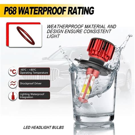 9003 H4 Led Headlight Bulbs Kit 10000w 1000000lm Hilo Beam Super