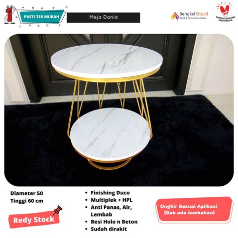 Jual Meja Tamu Minimalis Aesthetic Dania Meja Ruang Tamu Aesthetic Meja Bulat Ruang Tamu