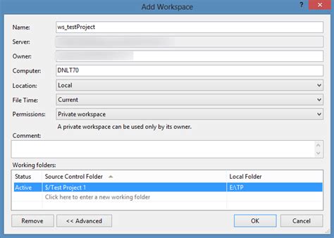 Using Local Workspaces Promote Excluded Changes With TFS 2012 API