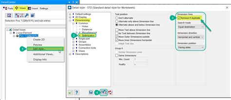 prostructures how to remove duplicate dimensions in the 2d drawings