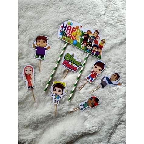 Jual Topper Cake Karakter Omar Hana Shopee Indonesia