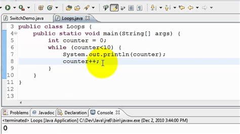 Java Tutorial While Do While And For Loop Youtube