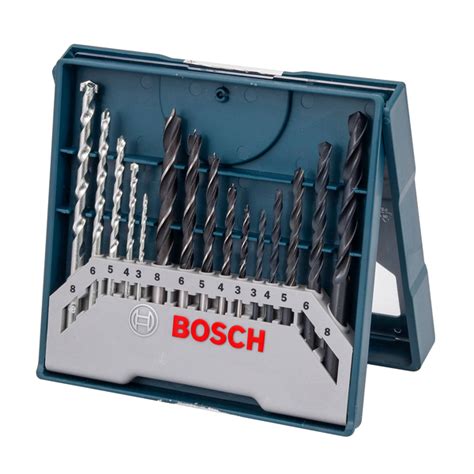 Jogo De Brocas Mini X Line Para Metal Madeira E Concreto 3 A 8mm 15