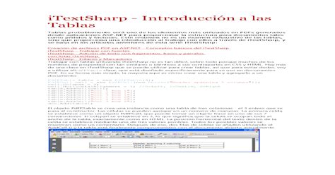 Itextsharp Ejemplos
