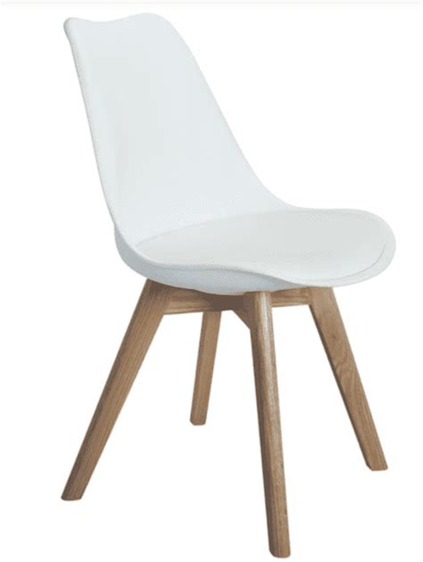 2 X Freedom Brandon Dining Chair In Whitenatural Dining Chairs In