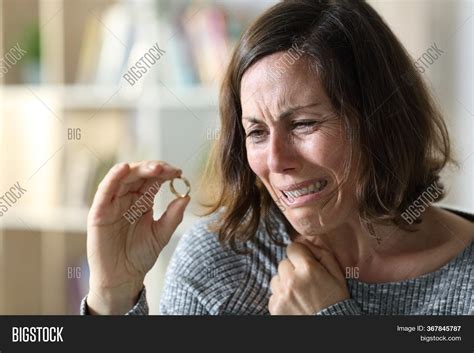 Sad Adult Wife Crying Image And Photo Free Trial Bigstock