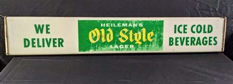 Large Heilemans Old Style Lager Beer Lighted Sign Millers Auction Co