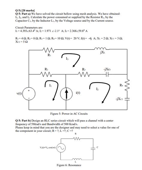 Solved Q Marks Q Part A We Have Solved The Circuit Chegg