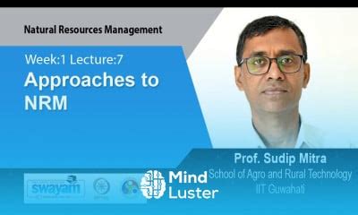 Learn Lec 7 Approaches To NRM Mind Luster