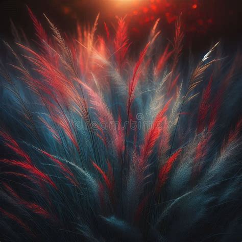 Little Bluestem Grass Native Grass With Blue Green Foliage And Stock