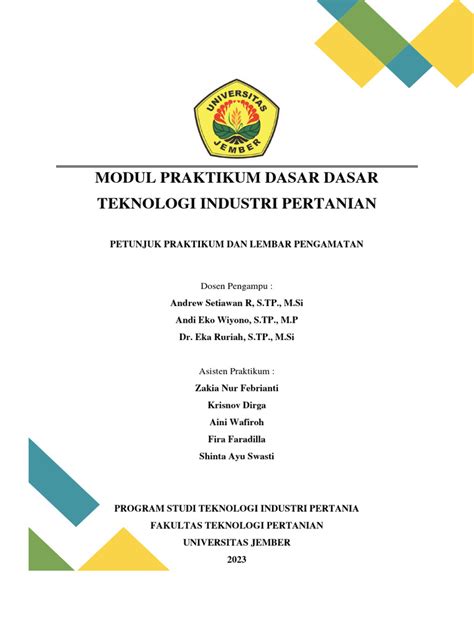modul praktikum dasar dasar teknologi industri pertanian acara 5 pdf