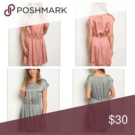 Silky Satin Polka Dot Dress Elegant Cocktail Dress Flair Dress