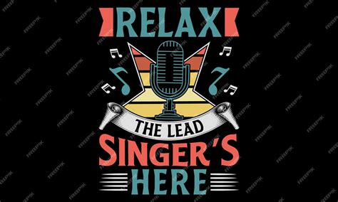 Premium Vector Singer T Shirt Design Hand Lettering Inspirational