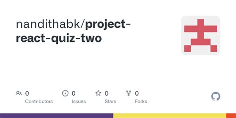 GitHub Nandithabk Project React Quiz Two