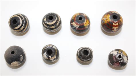 Mid Century African Spindle Whorl Weaver Beads Mix 15 20mm