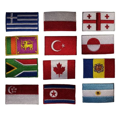 Flag Patches Flag Flag Embroidery Flag Iron On Patch Country Flag