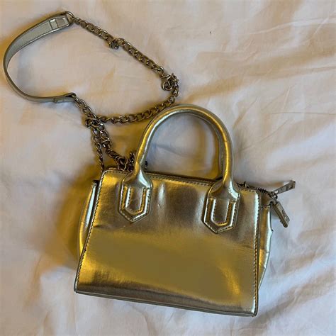 Silver Shiney Mini Handbag Sling Bag Womens Fashion Bags And Wallets