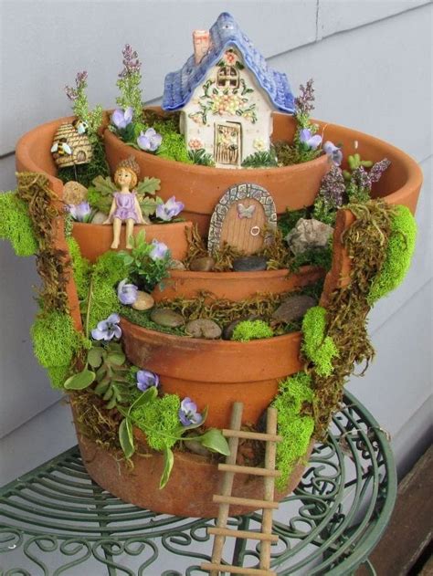 10 Impressive Diy Broken Pot Fairy Garden That Will Inspire You Genmice