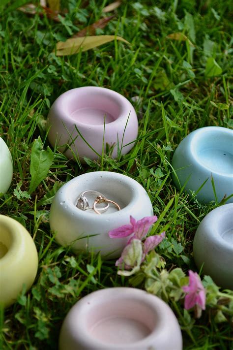 Small Ring Dish Mini Ring Holder Bubble Jewelry Tray Tiny Earrings