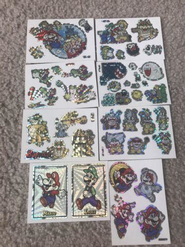 Vintage Vending Machine Stickers Nintendo Mario Bros Prism Rare Pvi