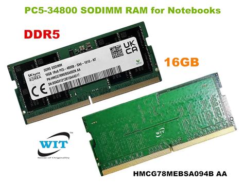 16gb Ddr5 1rx8 Pc5 4800b Sa0 Pc5 38400 Pc5 4800b Bus 4800mhz
