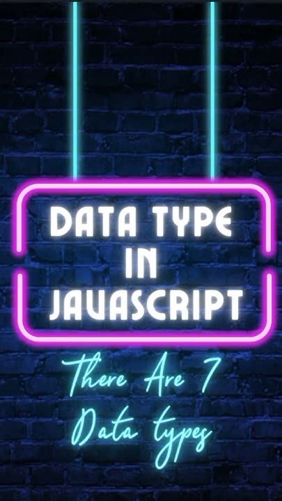 Data Types In Javascript Javascript Datatypes Coding Beginners Youtube