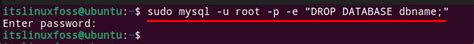 How To Create Mysql Database Using Shell Command Its Linux Foss
