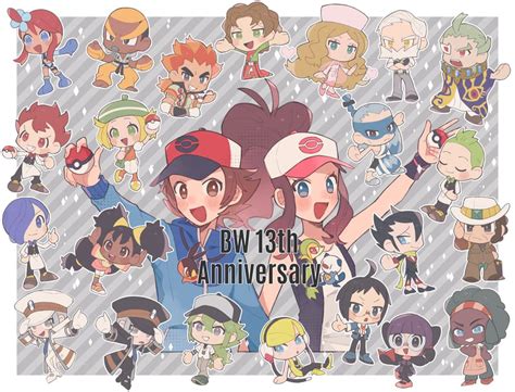 Hilda Hilbert N Skyla Elesa And 22 More Pokemon And 1 More Drawn By Hime Himetya105