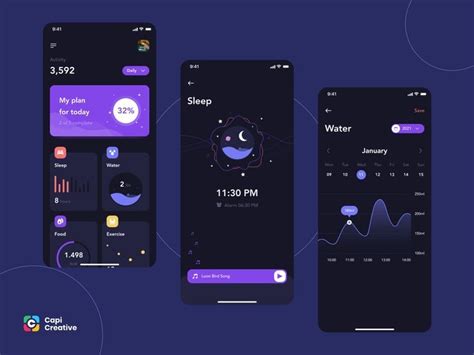 Healieta Health App UI Kit App Ui App Interface Design App Design Inspiration