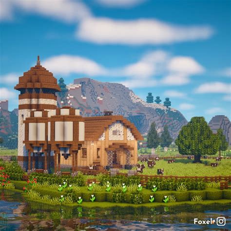 Minecraft Barn Minecraft Barn Minecraft Farm Minecraft Cottage