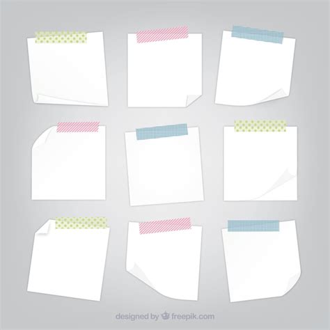 Premium Vector Sticky Notes Pack