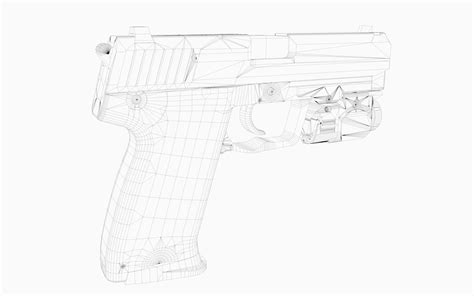 Hk Usp Weapons 3d Model By Cat007