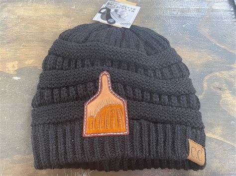 Chase Combs Leather Cactus Cowtag Leather Patch Beanie Nelson Royals