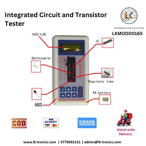 Integrated Circuit And Transistor Tester Lk Tronics Trading