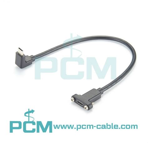 맞춤형 Usb31 Type C 패널 마운트 케이블 업 앵글 공급업체 제조업체 도매 견적 프리미어