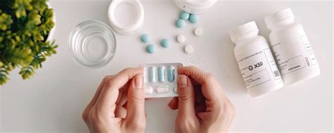 A Person Is Holding A Pill Bottle And A Pill Container By Ai Generated
